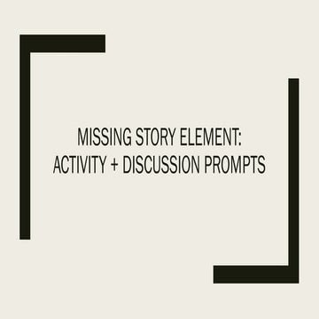 Missing story element for Novel Course.pptx