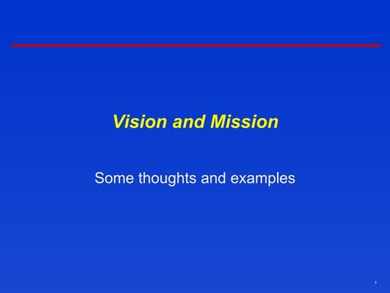 VISION vs MISSION | PPT
