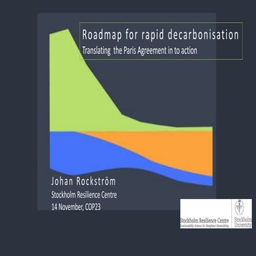 Mission 2020: Roadmap for rapid decarbonisation | PPTX