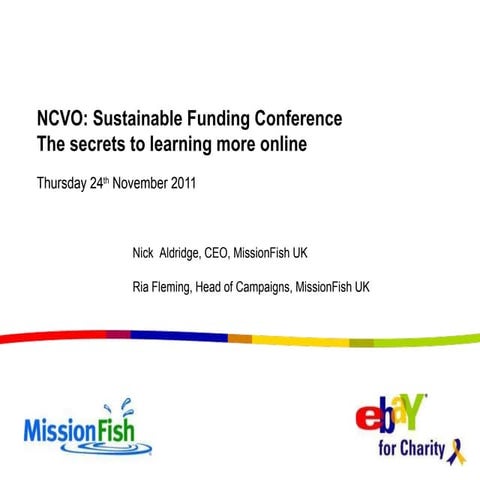Nick Aldridge & Ria Fleming, MissionFish UK | PPT
