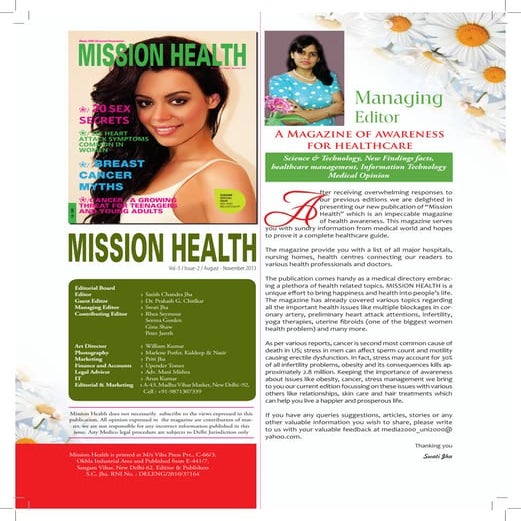 Mission health Magazine, Health Magazine, Magazine Design, Magazine ...