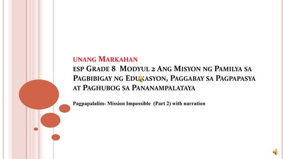 EsP 8 Modyul 2 | PPTX