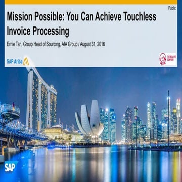Mission Possible: You Can Achieve Touchless Invoice Processing | PPT