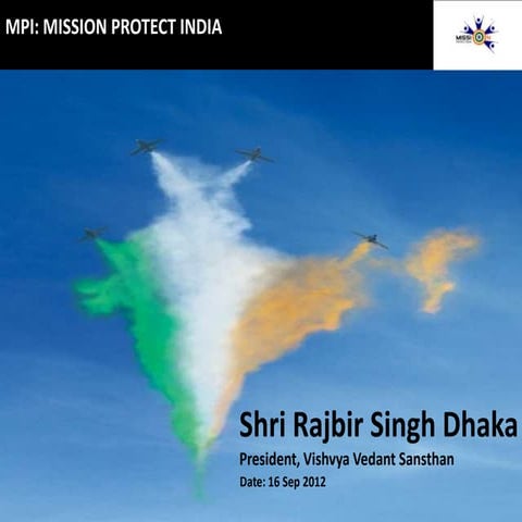 Mission protect india 16 sep 2012 | PPT
