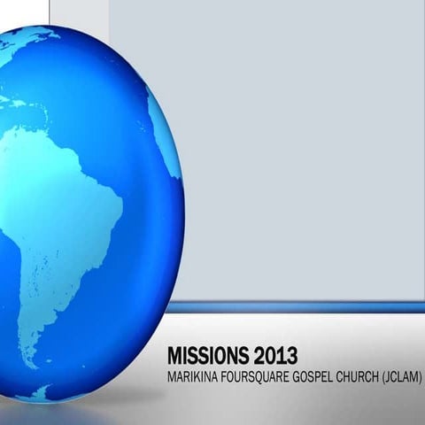 Missions 2013 | PPTX | Financial Assistance | Personal Finance