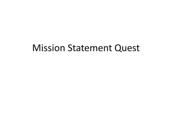 MissionStatement | PDF