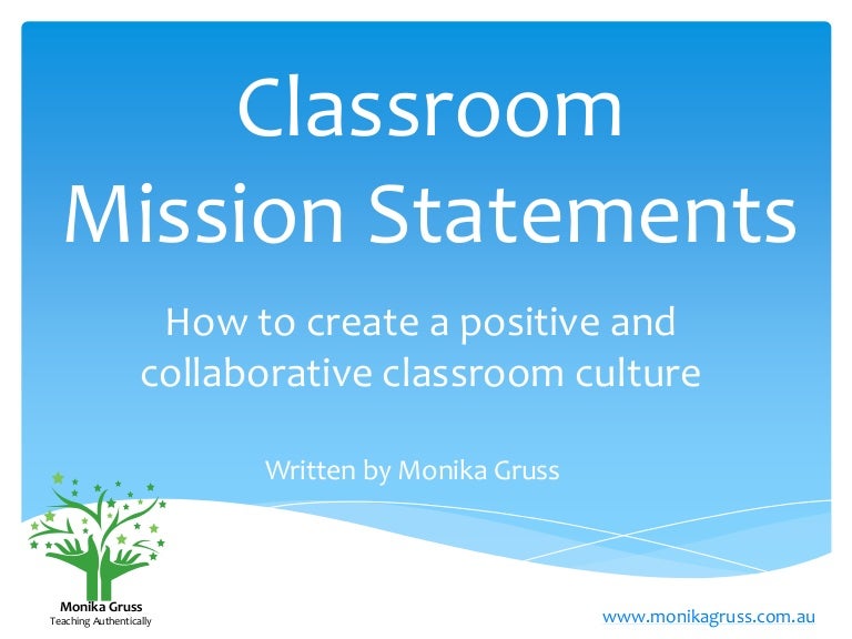 How to Create a Classroom Mission Statement