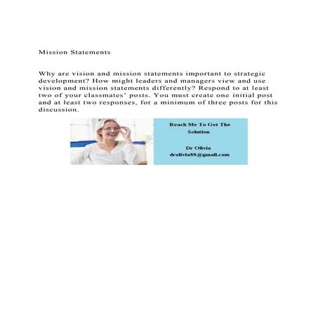 Mission StatementsWhy are vision and mission statements im.docx
