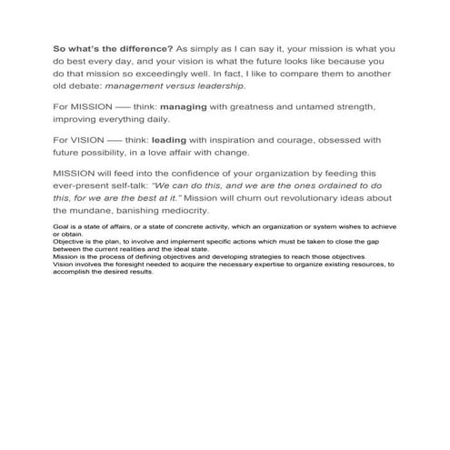 Values to Action (generic) | PPTX