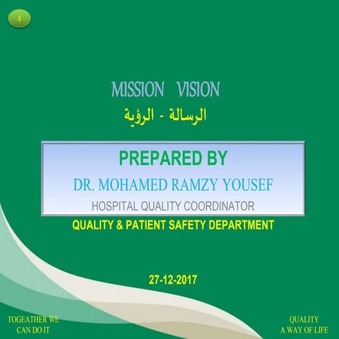 Mission vision mgh quality | PPTX