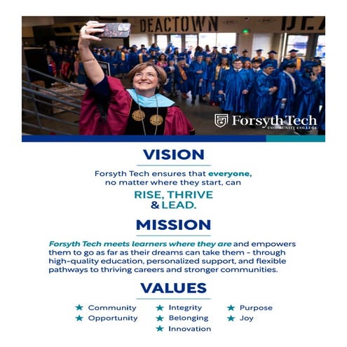 Forsyth Tech's new mission, vision, values, and North Star | PDF