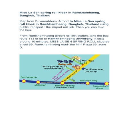 Miss la sen spring roll kiosk in ramkhamhaeng, bangkok, thailand | PDF