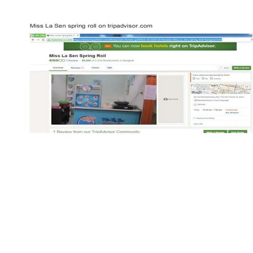 Miss la sen spring roll on tripadvisor | DOCX | Travel