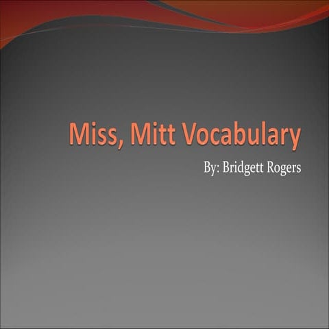 Miss, mitt | PPT