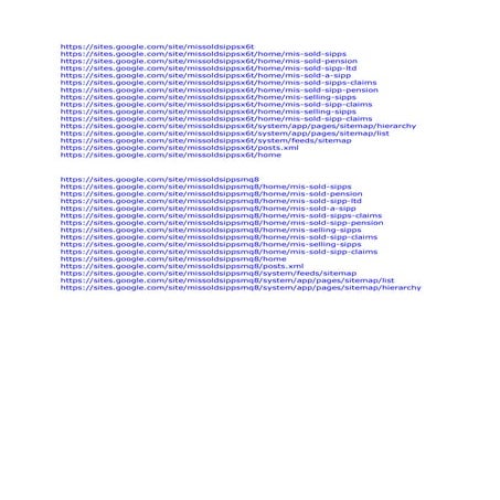 Mis Sold SIPPS | PDF