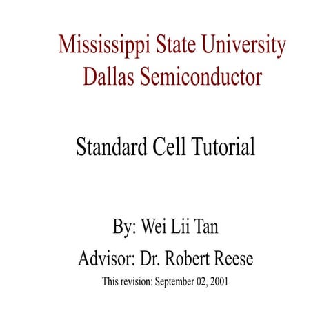 Input files for Physical Design -> Lef and tf file | PDF