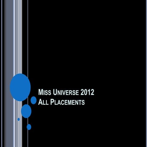 Miss universe 2012 | PPTX