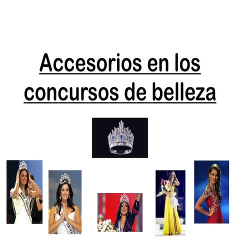 Accesorios de ganadoras Miss Universo | PDF