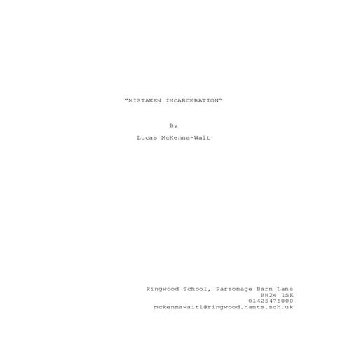 Mistaken incarceration draft script 3 | PDF