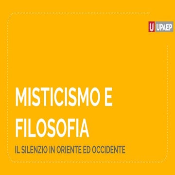 Misticismo e Filosofia | PPTX