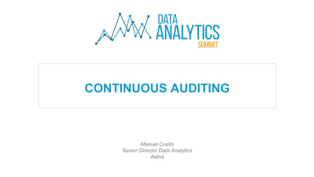 Continuous Auditing Ppt