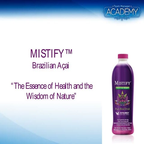 Mistify from Synergy Worldwide | PPT