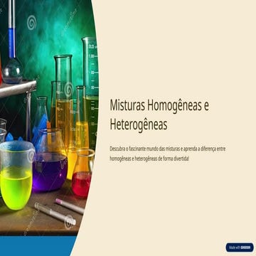 Misturas-Homogeneas-e-Heterogeneas.pptxx | PPTX