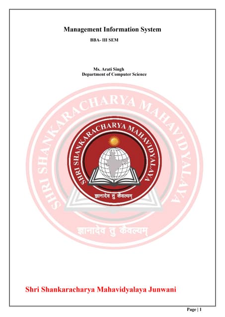 Management Information System Pptx Civil Engineering Industry Industries