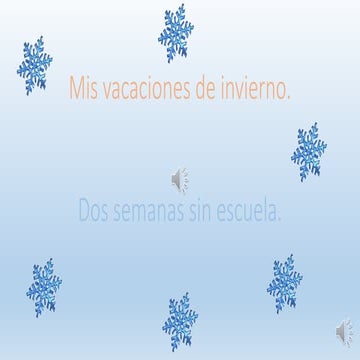 Mis vacaciones de invierno | PPTX