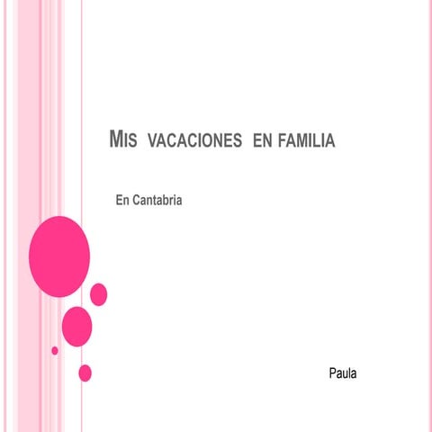 Mis vacaciones en familia paula | PPTX