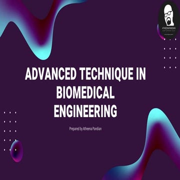 Advanced techniques in biomedical | PDF