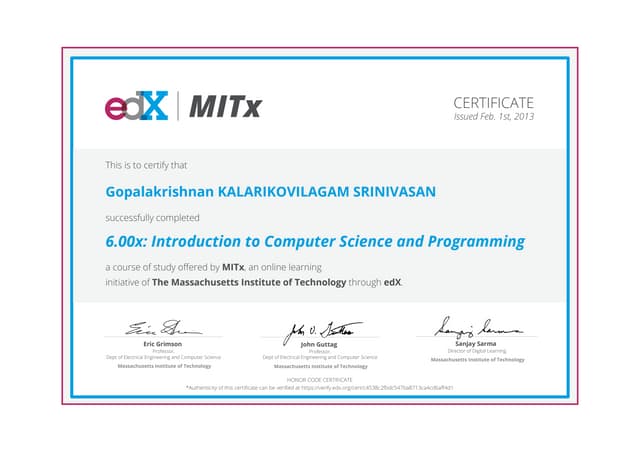 Certificate | PDF