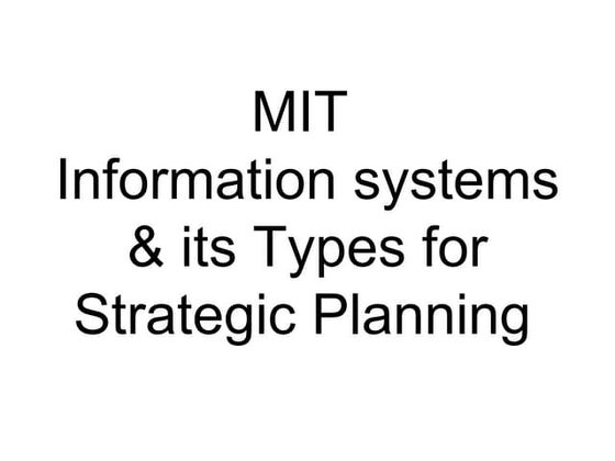 MIS in Manufacturing Sector | PPTX | Manufacturing Industry | Industries