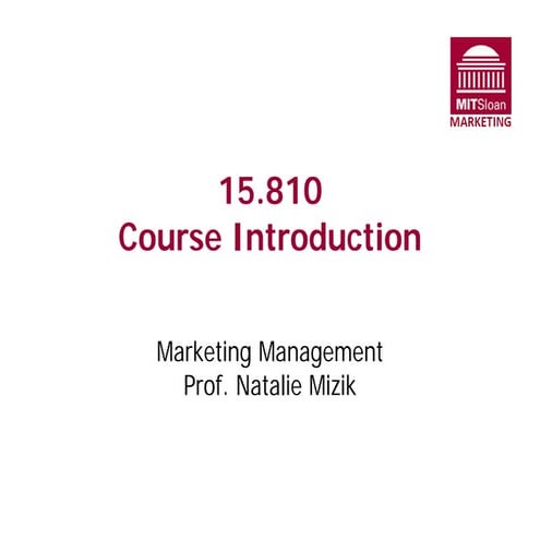 Mit15 810 f10_lec01 | PDF