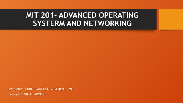 File Management in Operating System | PPTX
