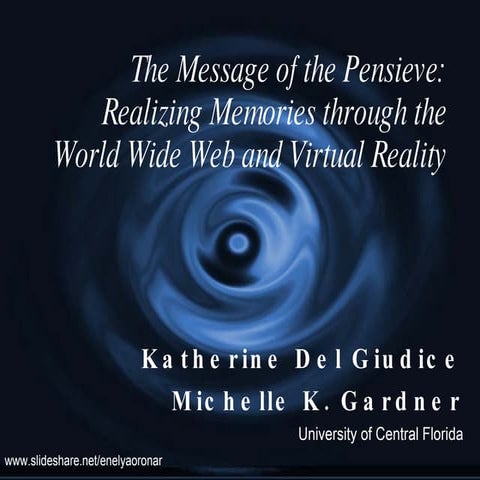 Message of the Pensieve: Realizing Memories through the WWW and Virtual ...