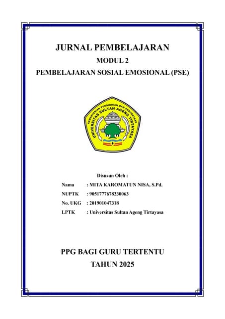 JURNAL PEMBELAJARAN MODUL 2 AKSI NYATA PERAN GURU SEBAGAI GURU TELADAN.docx