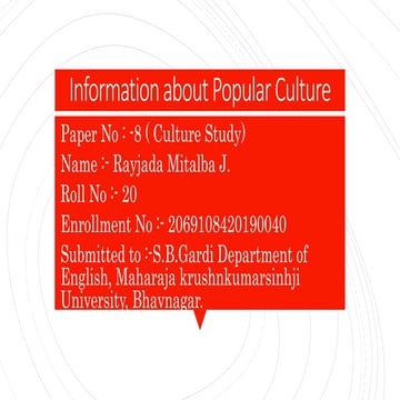 culture study | PPT