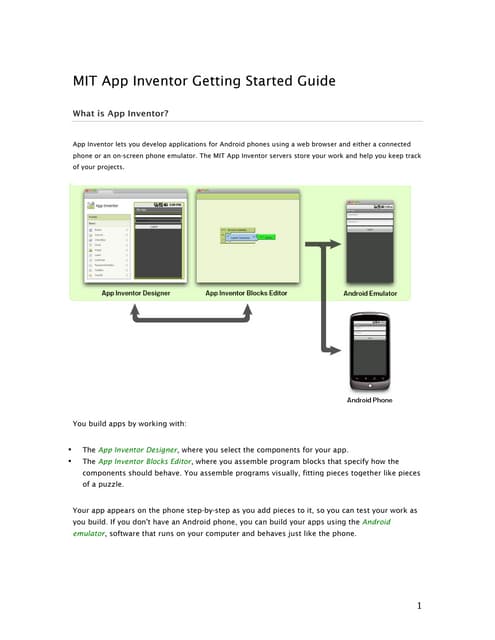 App Inventor Getting Started Guide Pdf