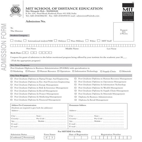 Mit application | PDF