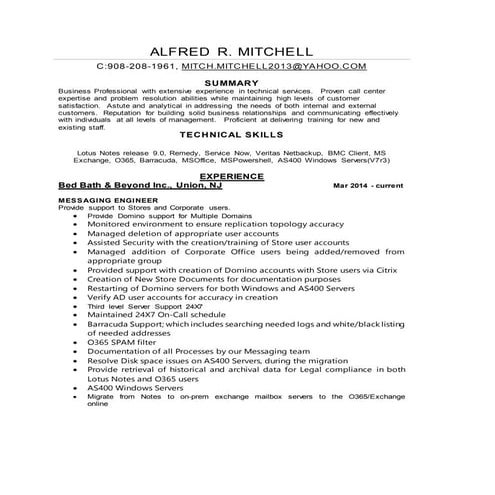 Melvin teasley resume 2 | DOC