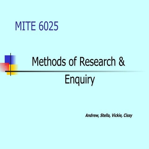 Mite 6025 Group Project | PPT | Education