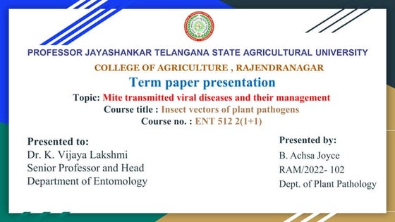 Transmission of plant viruses | PPTX | Infectious Diseases | Diseases ...