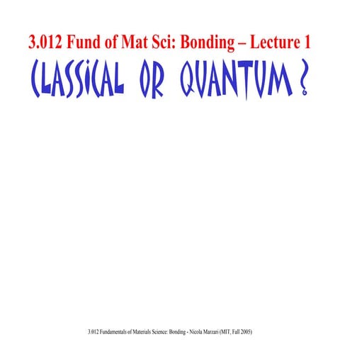 Mit fundamental materials science | PPT