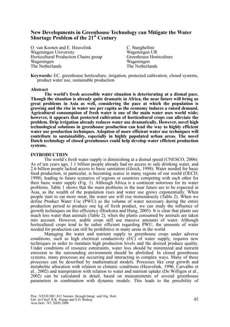 Water use efficiency in plants | PPTX | Agriculture | Industries