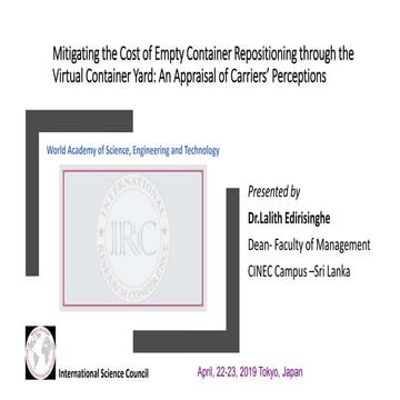 Container Inventory Management Factors Influencing Container Interchange | PPTX