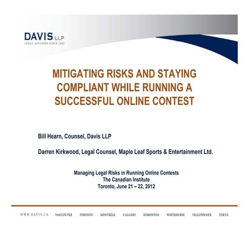 Mitigating Legal Risks and Staying Compliant While Running a Successful ...