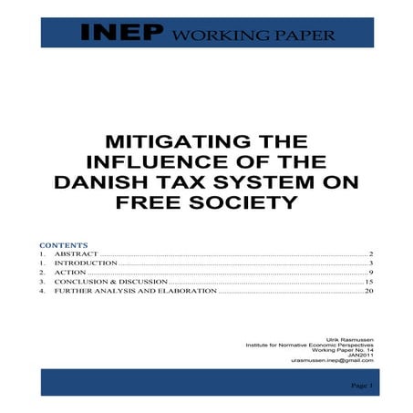 Mitigating the influence of the danish tax system on free society | PDF ...