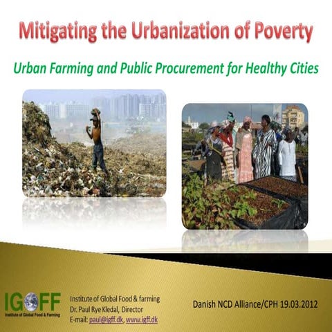 Mitigating the urbanization of poverty urban farming & public food ...
