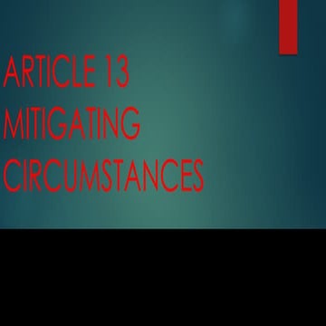 Mitigating circumstance | PPTX
